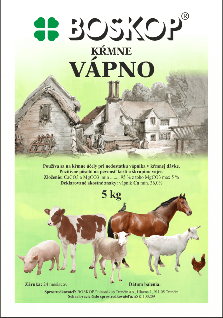 Boskop kŕmne vápno - Krmivo východ Slovenska